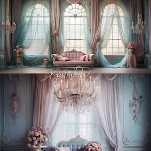 38 Digital Backdrops, Portrait Backdrop, Beautiful Room Digital ...