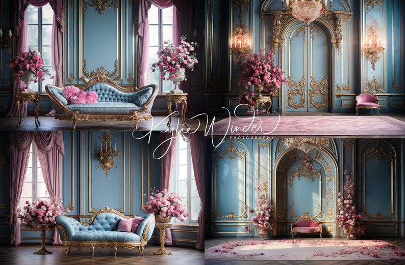 38 Digital Backdrops, Portrait Backdrop, Beautiful Room Digital ...