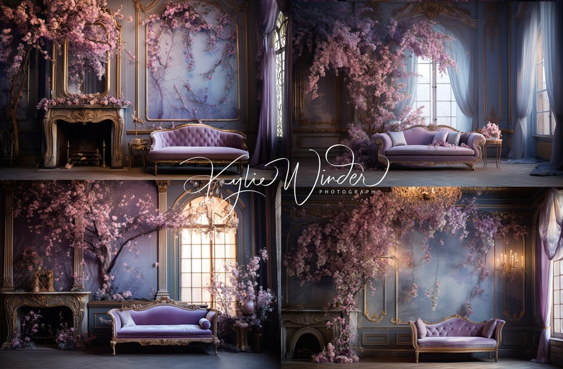 40 Digital Backdrops, Portrait Backdrop, Beautiful Room Digital ...