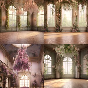 36 Digital Backdrops, Portrait Backdrop, Beautiful Room Backdrop ...