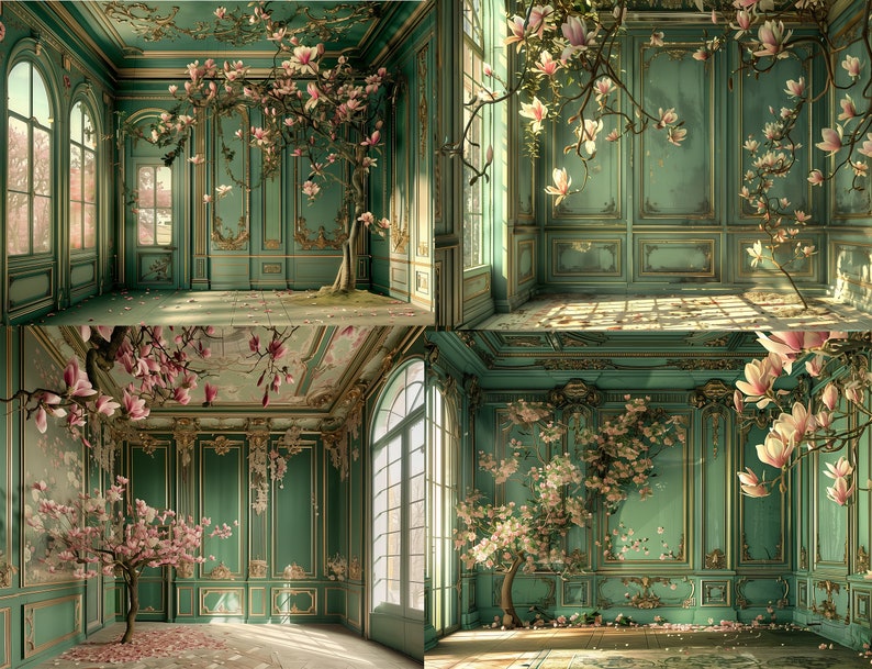 Digital Backdrops, Beautiful Room Digital, Portrait, Studio Backdrop ...