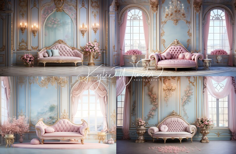 35 Digital Backdrops, Portrait Backdrop, Beautiful Room Digital ...