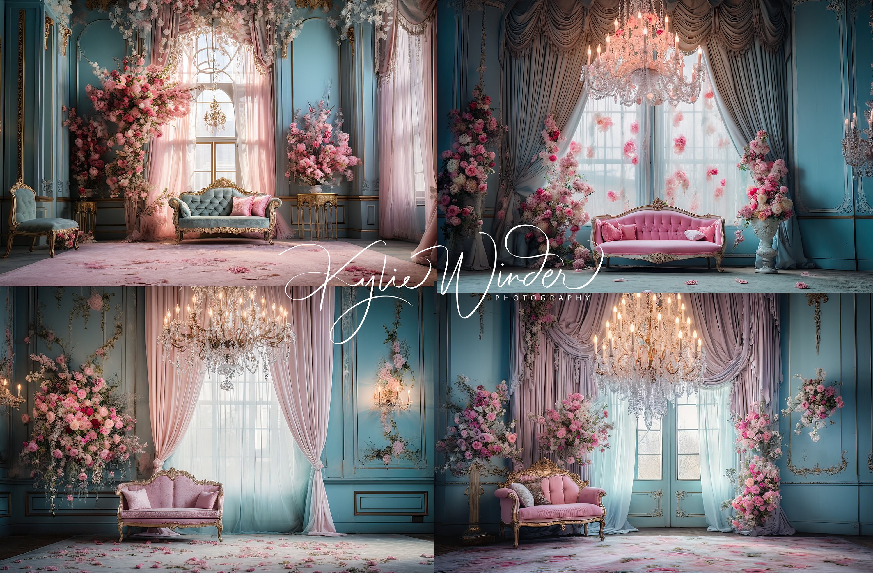 38 Digital Backdrops, Portrait Backdrop, Beautiful Room Digital ...