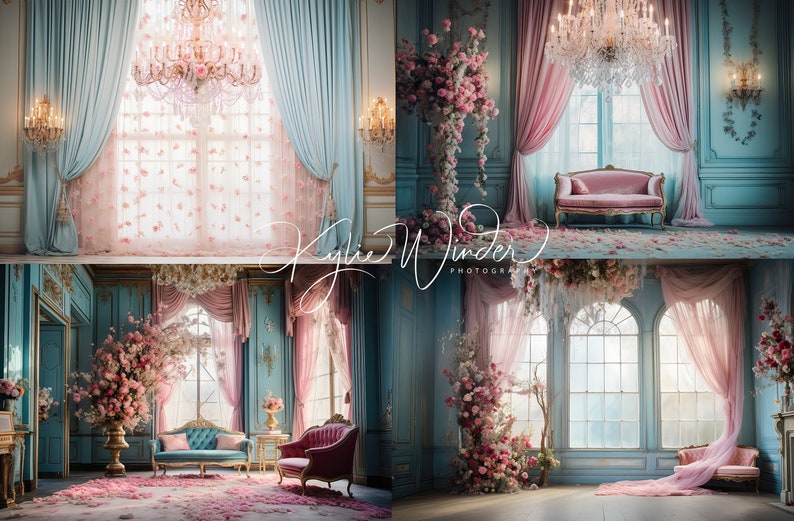 38 Digital Backdrops, Portrait Backdrop, Beautiful Room Digital ...