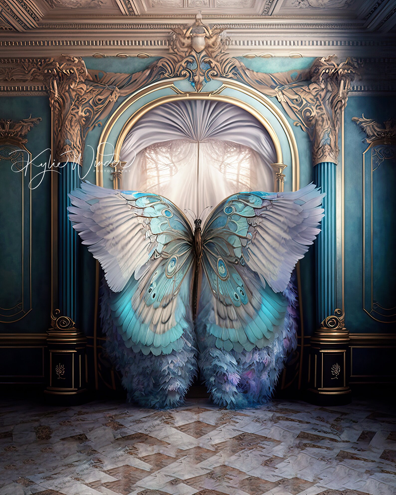 12 Butterfly Wings Digital Backdrops, Wings Digital Backdrop, Beautiful ...