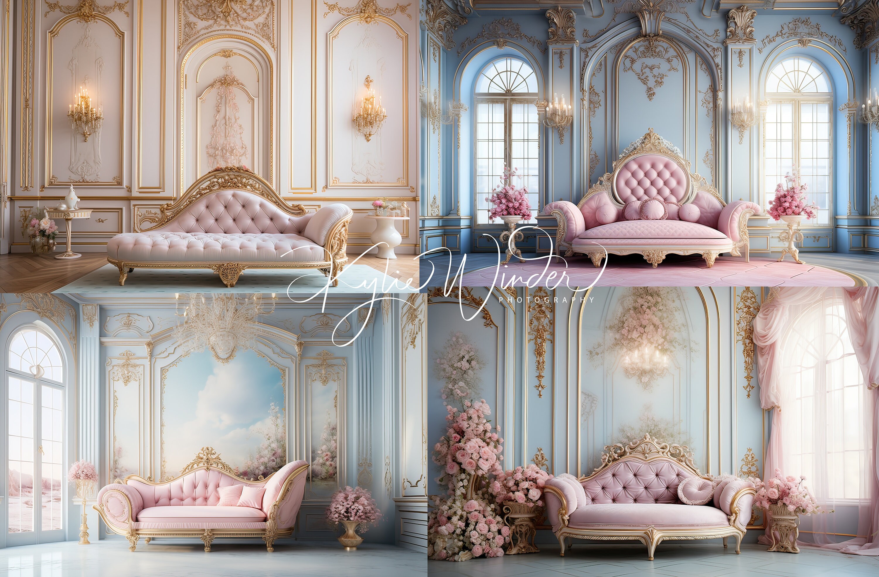 35 Digital Backdrops, Portrait Backdrop, Beautiful Room Digital ...