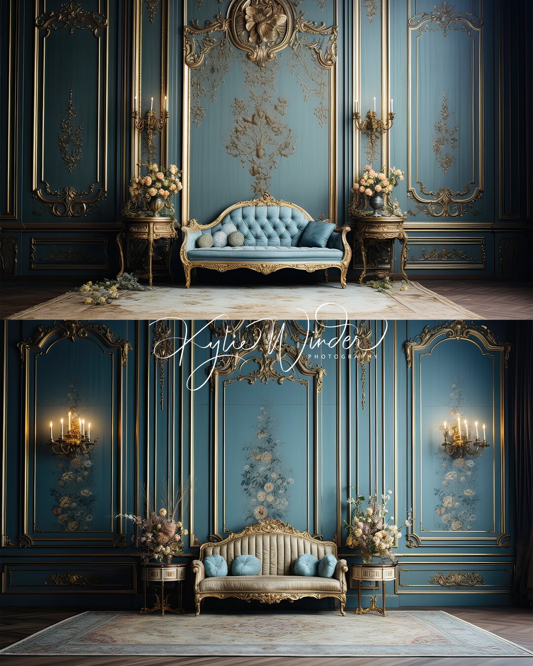 Digital Backdrops, Beautiful Room Digital, Flowers, Portrait, Studio ...