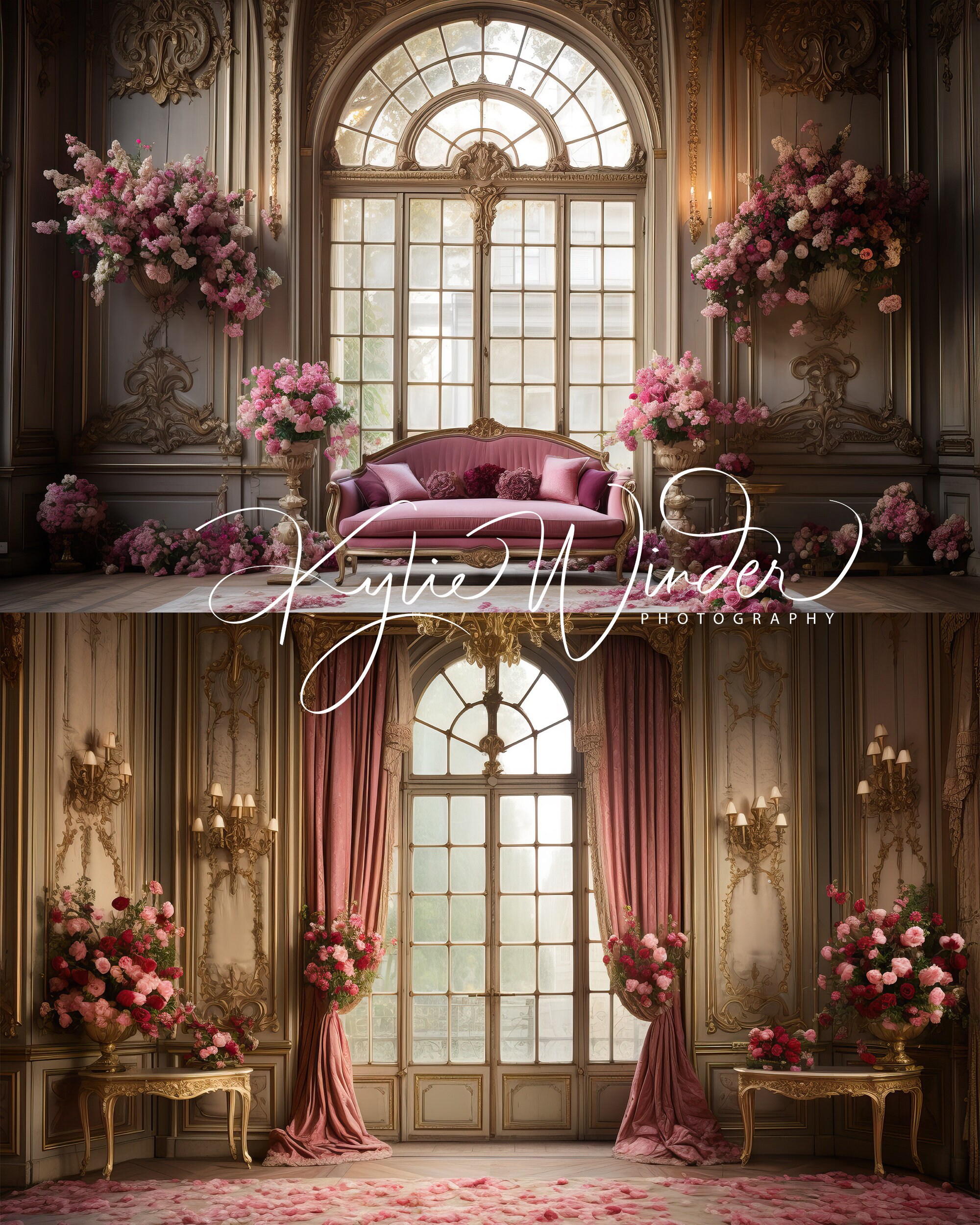 Digital Backdrop, Portrait Backdrop, Beautiful Room Digital Backdrop ...