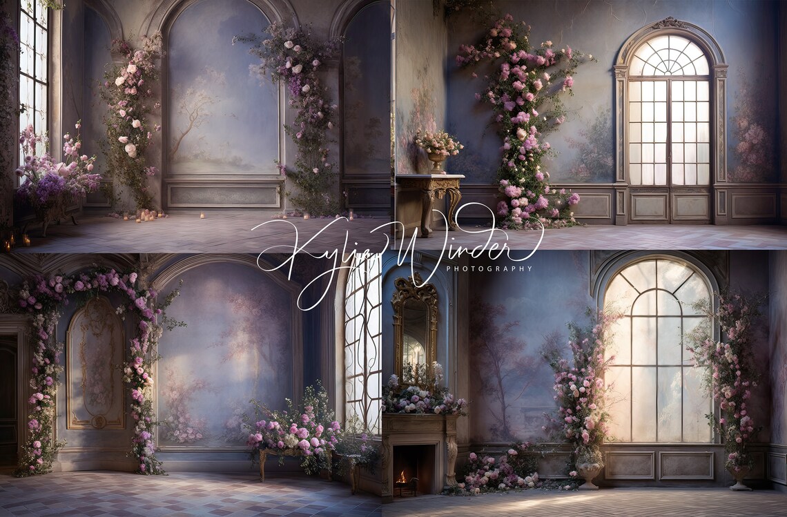 39 Digital Backdrops, Portrait Backdrop, Beautiful Room Digital ...