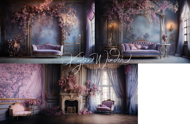 40 Digital Backdrops, Portrait Backdrop, Beautiful Room Digital ...