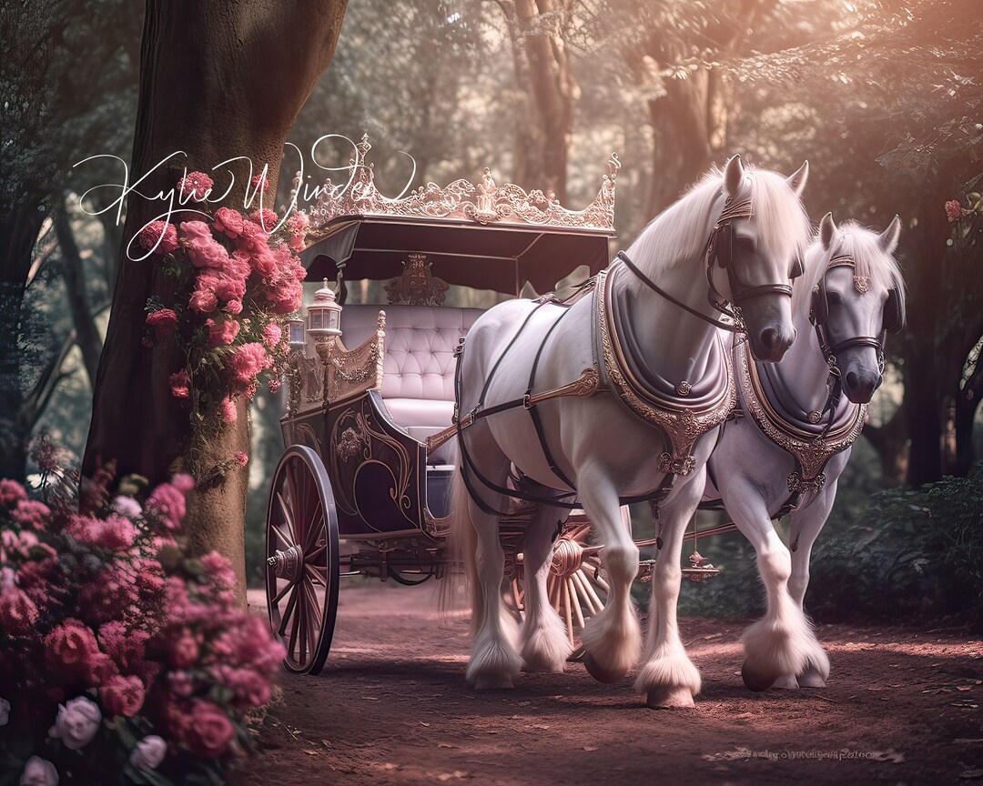 Horse and Carriage Backdrops, Portrait Backdrop, Horse & Carriage ...