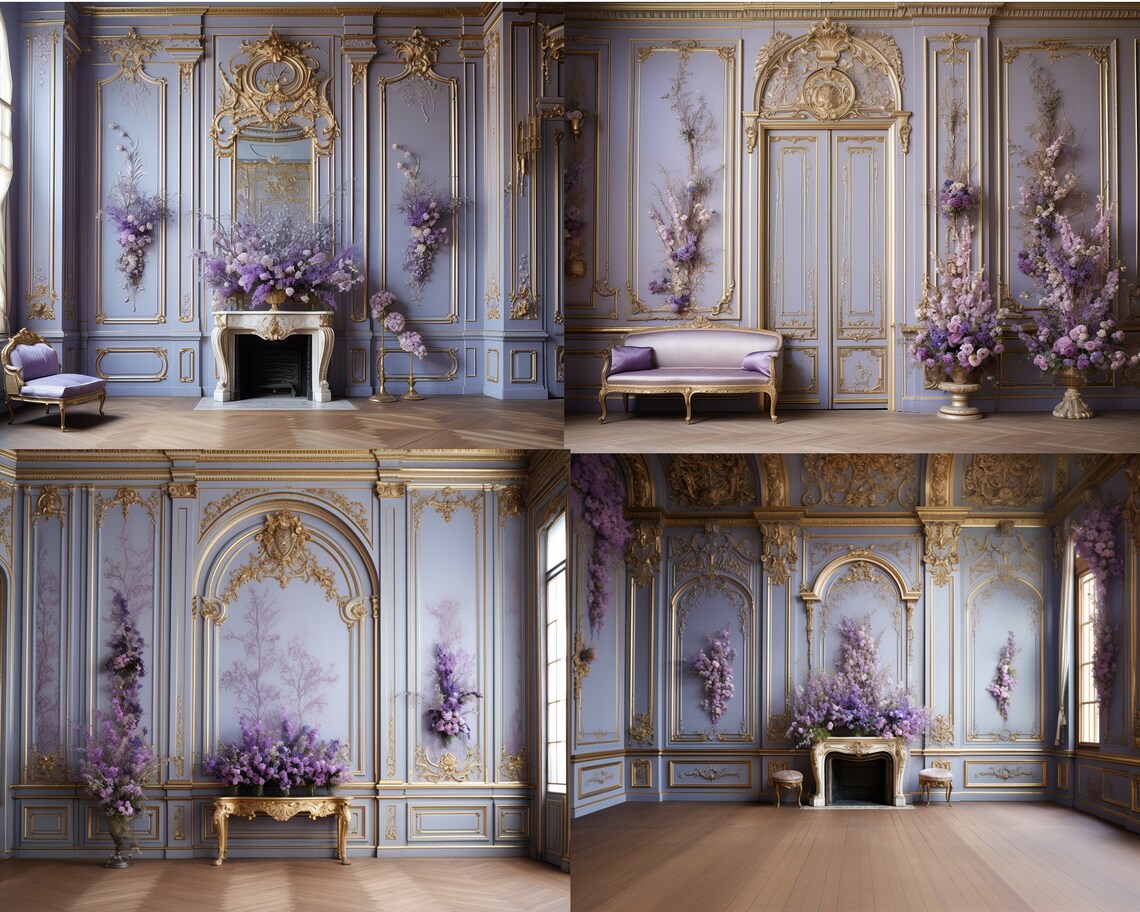 40 Digital Backdrops, Portrait Backdrop, Beautiful Room Digital ...