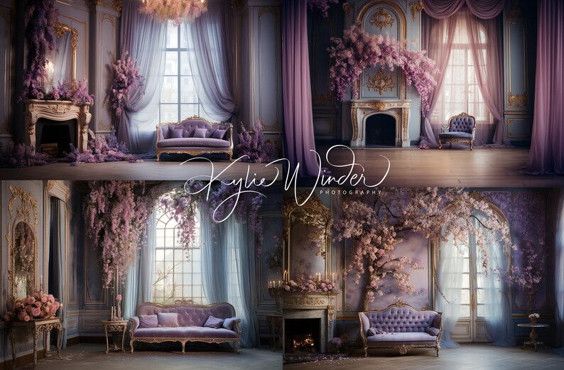 40 Digital Backdrops, Portrait Backdrop, Beautiful Room Digital ...