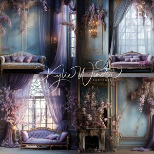 40 Digital Backdrops, Portrait Backdrop, Beautiful Room Digital ...