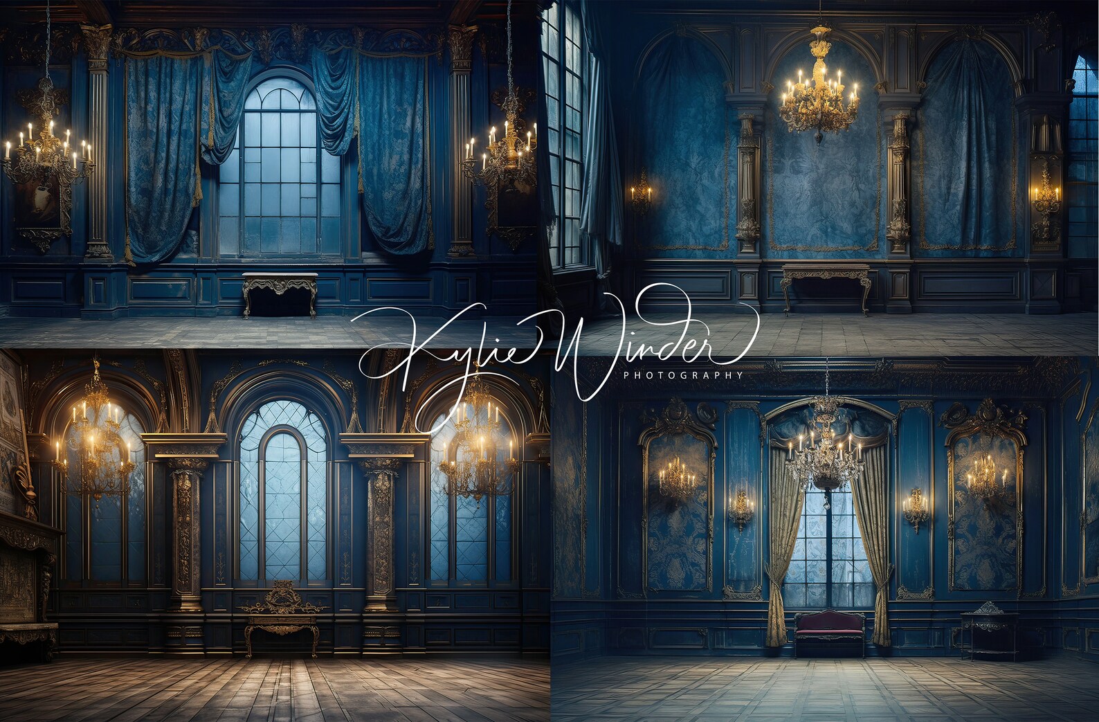 Digital Backdrops, Portrait Backdrop, Beautiful Room Digital Backdrop ...