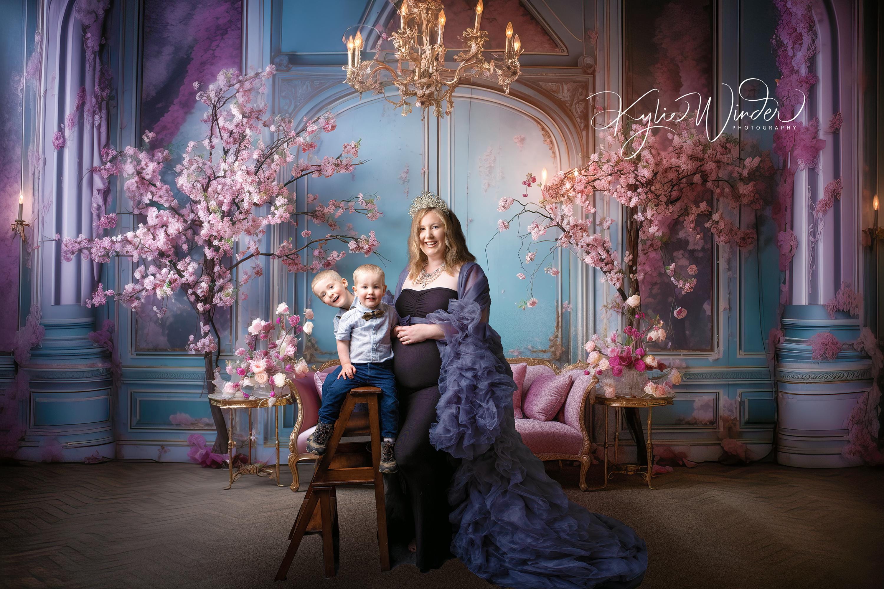 Maternity Photography Digital Backdrop Set: Fine Art Textures, PNG ...