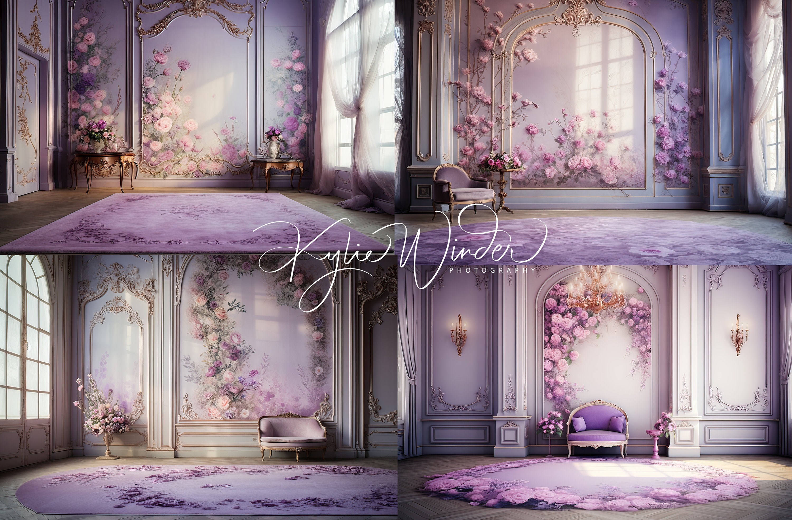 40 Digital Backdrops, Portrait Backdrop, Beautiful Room Digital ...