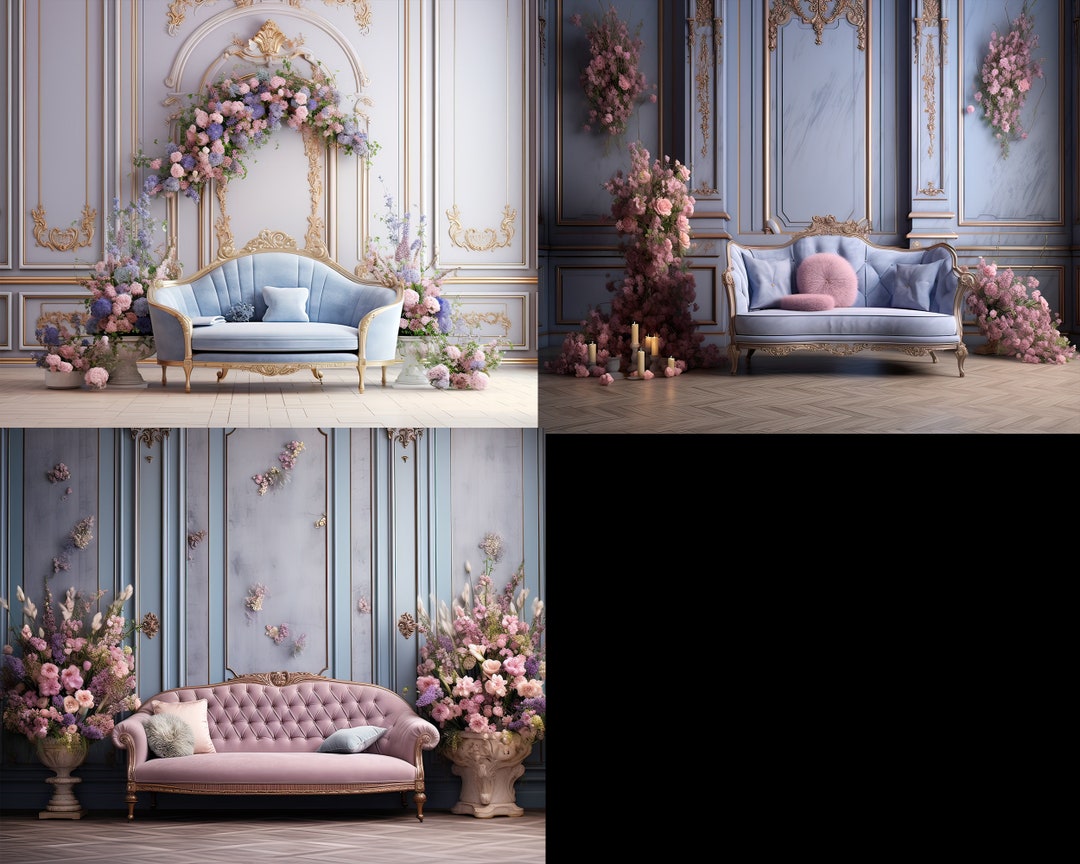 34 Digital Backdrops, Portrait Backdrop, Beautiful Room Backdrop ...