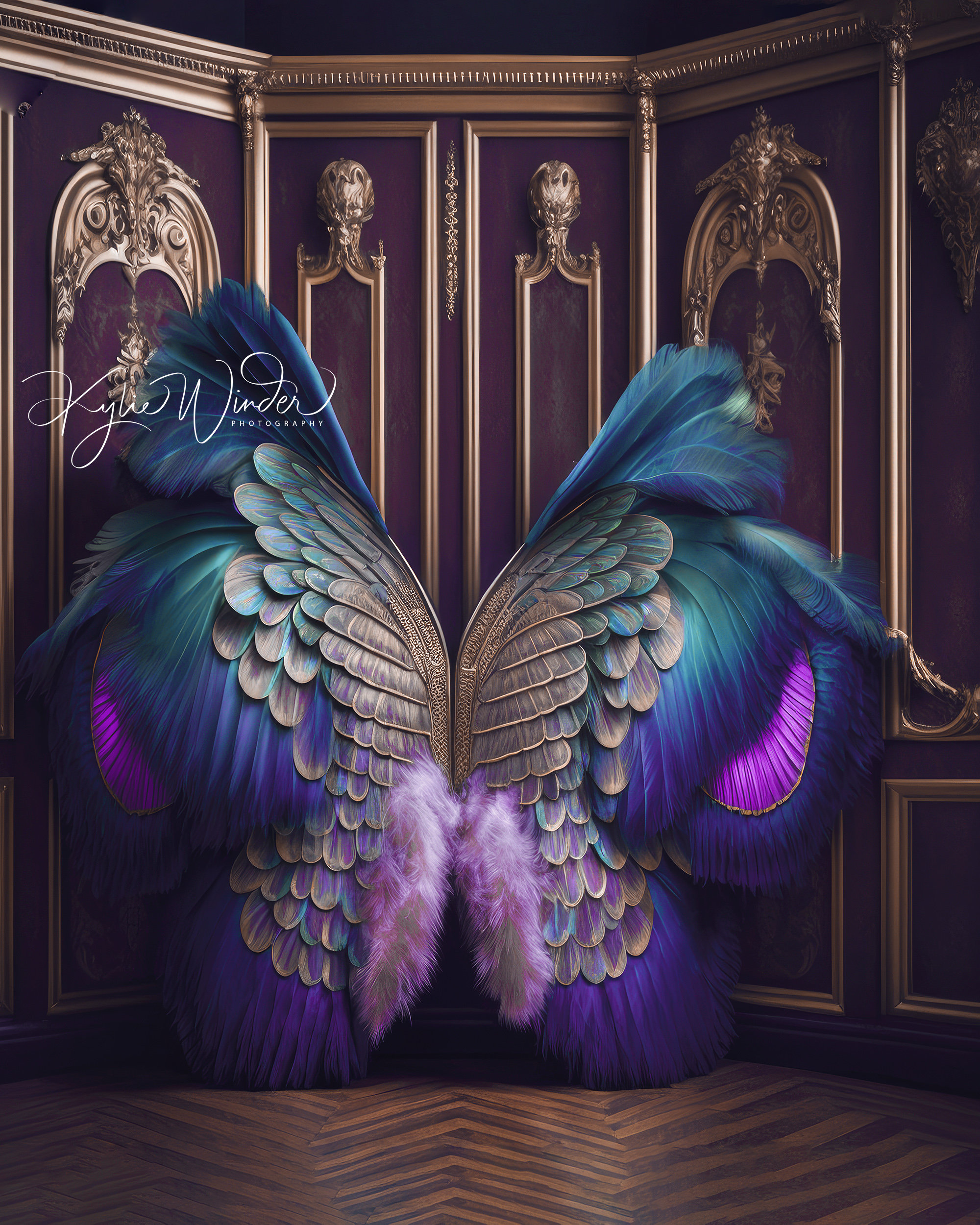 8 Digital Backdrops, Butterfly Wings Backdrops, Maternity Photoshoot ...