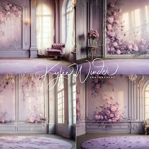 40 Digital Backdrops, Portrait Backdrop, Beautiful Room Digital ...