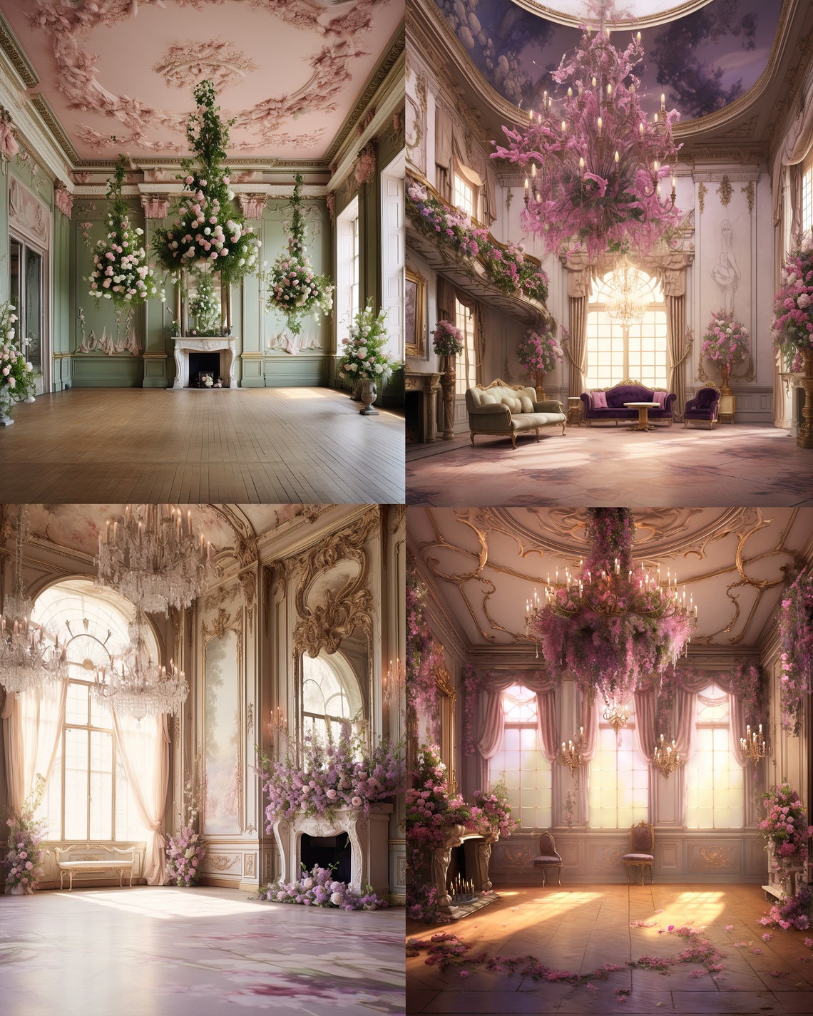 36 Digital Backdrops, Portrait Backdrop, Beautiful Room Backdrop ...