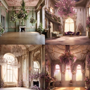 36 Digital Backdrops, Portrait Backdrop, Beautiful Room Backdrop ...
