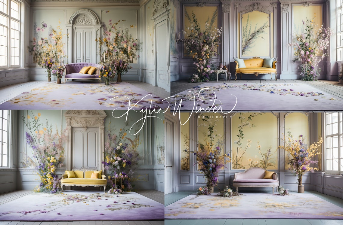 Digital Backdrop, Portrait Backdrop, Beautiful Room Digital Backdrop ...