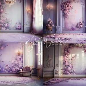 40 Digital Backdrops, Portrait Backdrop, Beautiful Room Digital ...