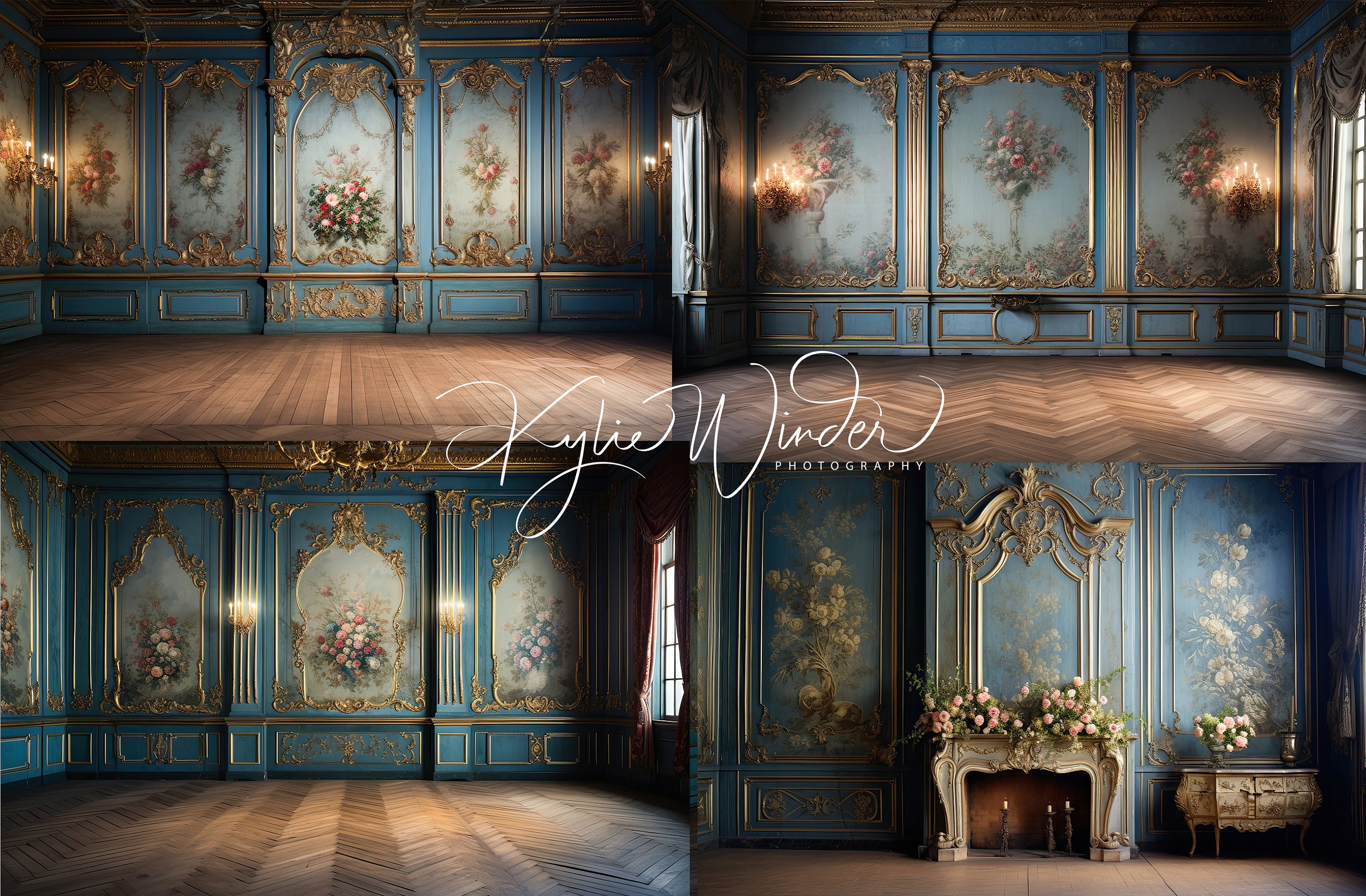 Digital Backdrops, Portrait Backdrop, Beautiful Room Digital Backdrop ...