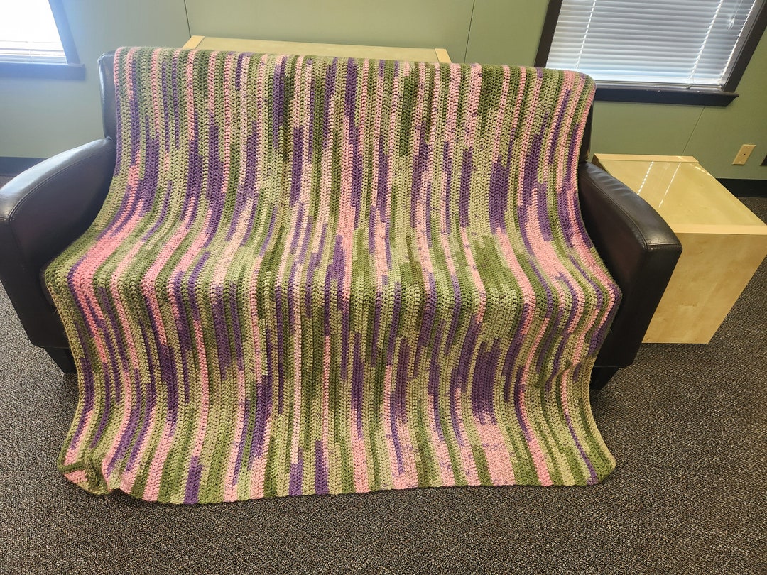 Large Warm Afghan in Beautiful Spring Colors - Etsy