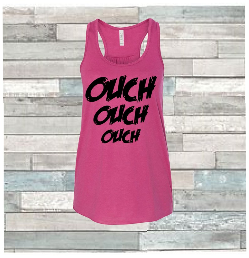 OUCH OUCH OUCH Flowy Racerback Tank Running Tank Womans - Etsy