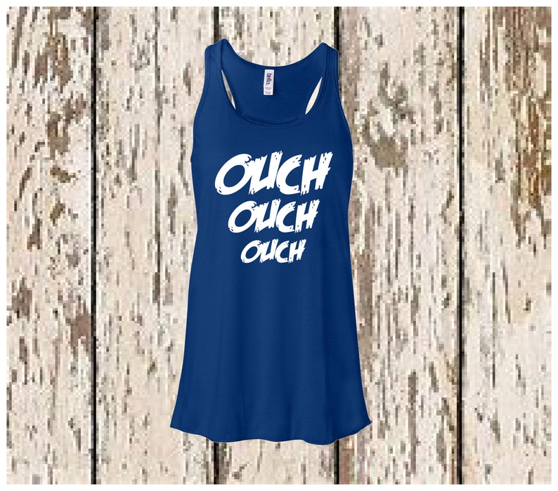 OUCH OUCH OUCH Flowy Racerback Tank Running Tank Womans - Etsy