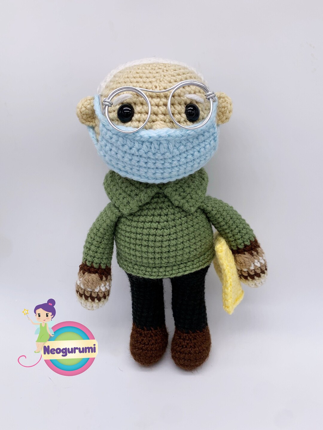 Bernie Sanders With Mittens - Amigurumi Crochet Doll Pattern - Etsy