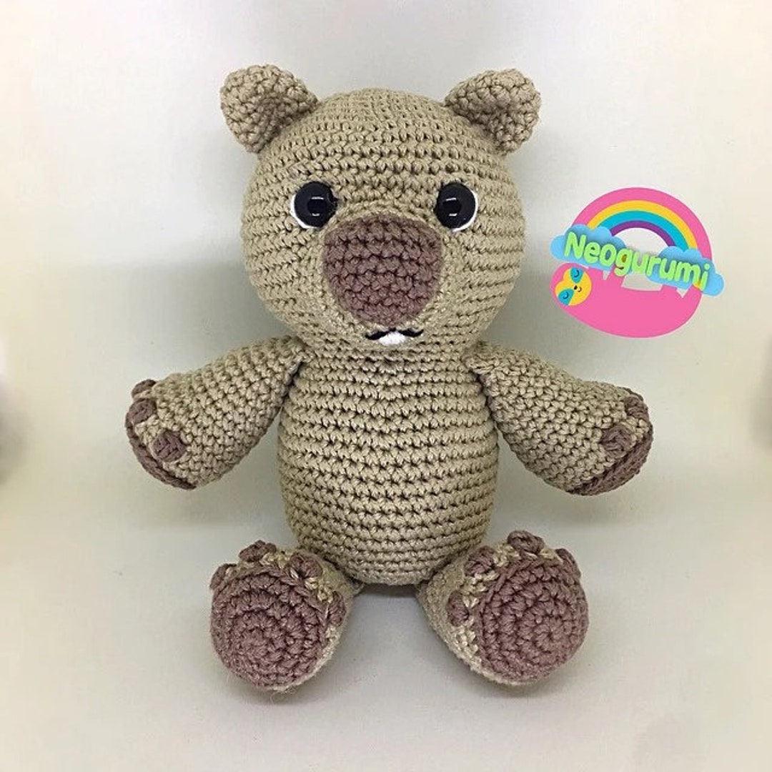 Wally the Wombat Amigurumi Crochet Doll Animal Pattern Pdf - Etsy