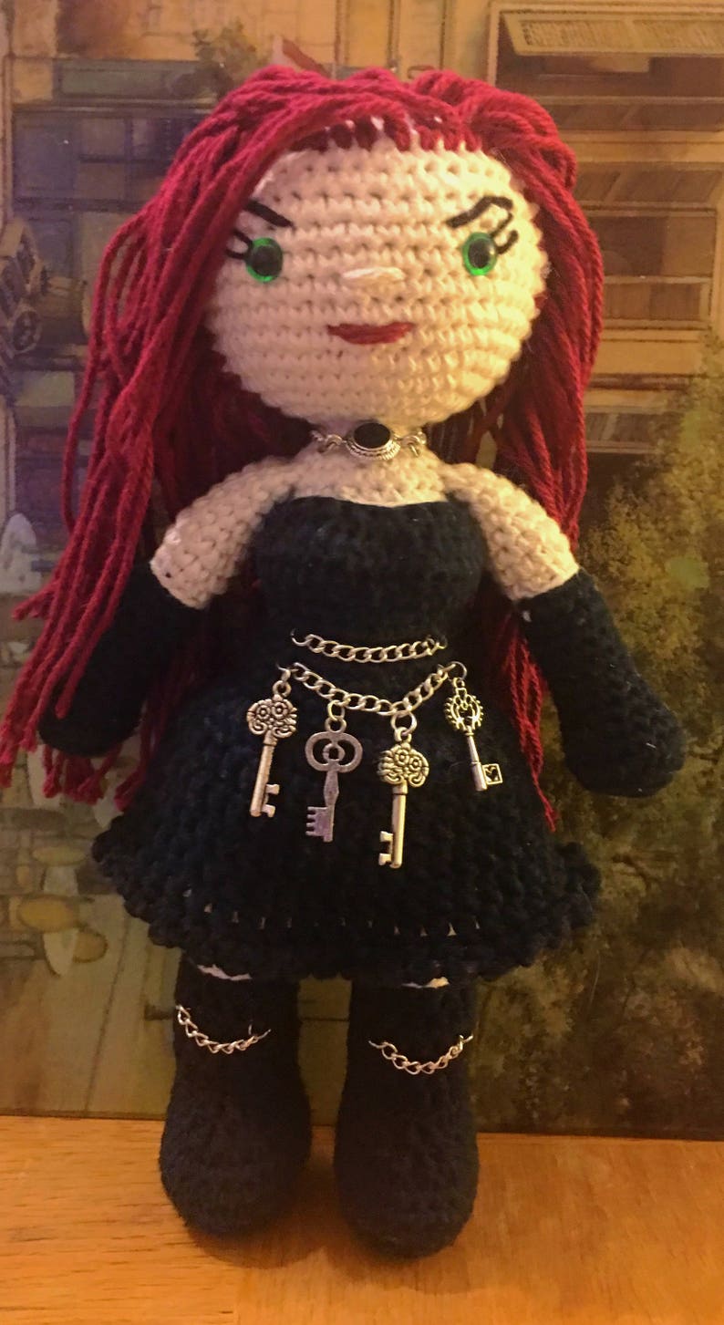 Necromantia Goth Doll Amigurumi Crochet Pattern - Etsy Australia
