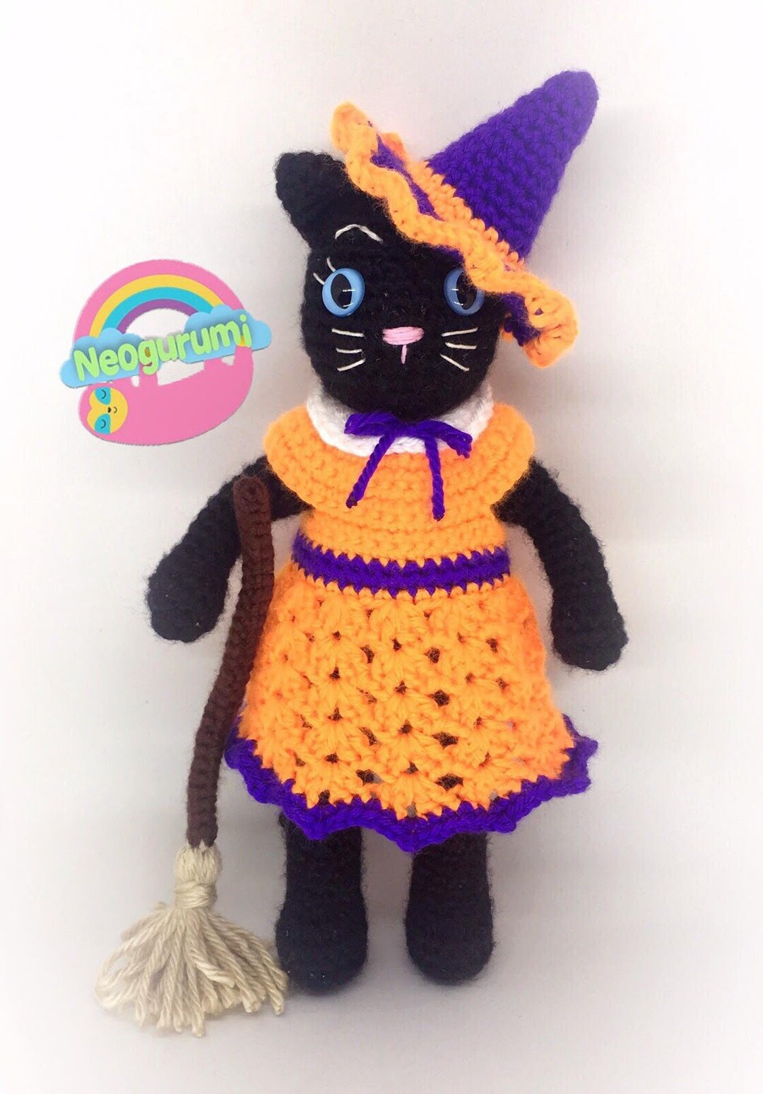 Kitty Witch - Halloween Cat Witch Doll Amigurumi Crochet Pattern - Etsy