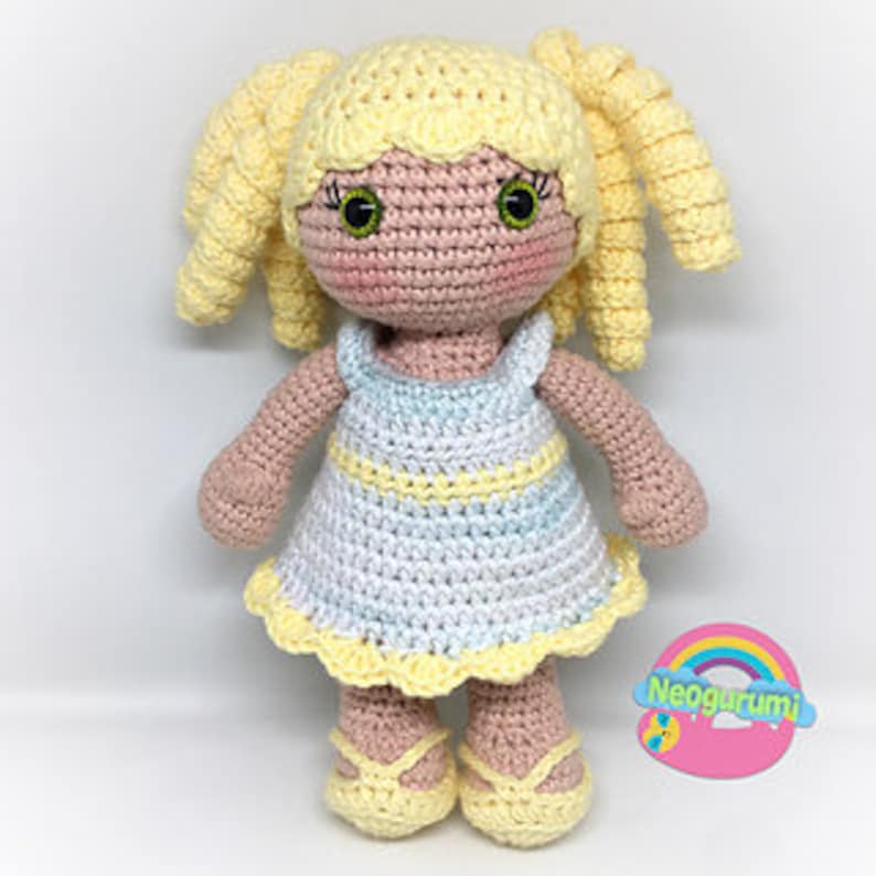 Hailey Doll amigurumi dress up doll crochet pattern with 3 | Etsy