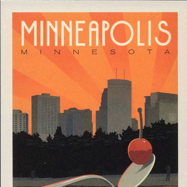 Minneapolis Postcard - Etsy