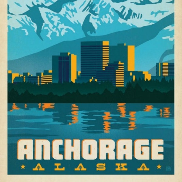 Anchorage Skyline - Etsy