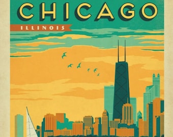 Chicago Postcard | Etsy