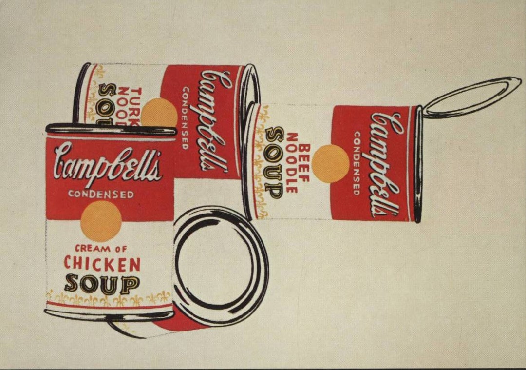 Andy Warhol, 4 Campbell's Soup Cans 1962, Modern Art, 1990s, Unused ...
