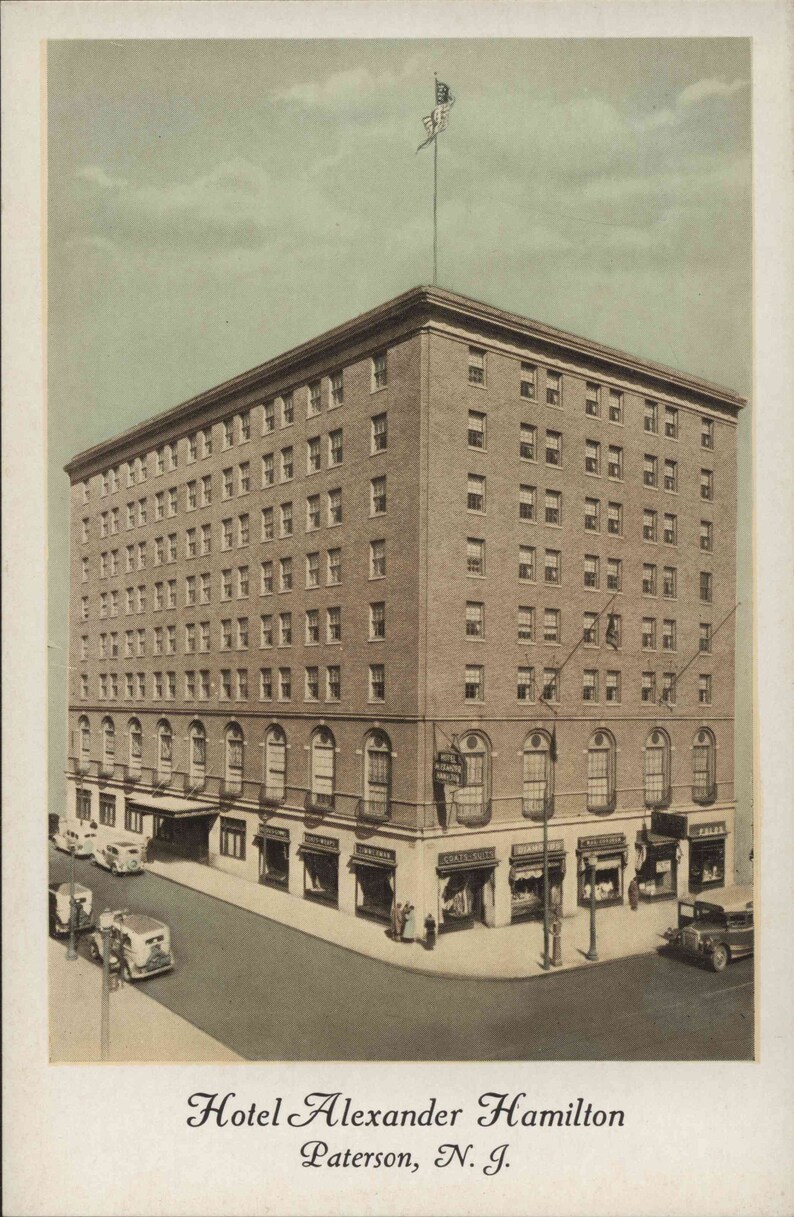 Paterson NJ New Jersey Alexander Hamilton Hotel Unused | Etsy