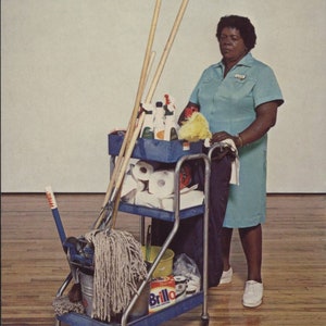 Duane Hanson, Cleaning Woman, Queenie, 1980, Modern Art Postcard ...