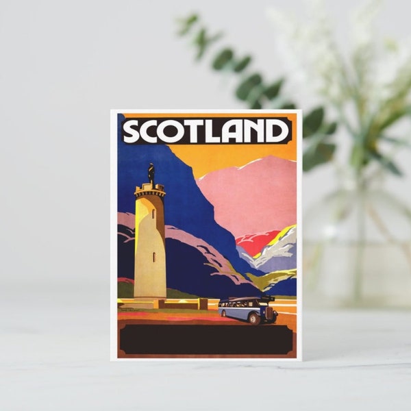Scottish Postcard - Etsy
