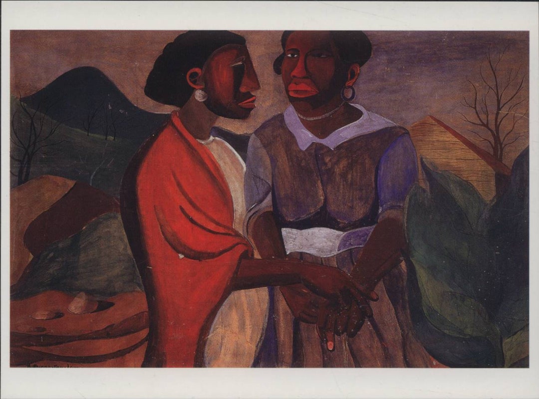 Romare Bearden, the Visitation, 1941, Unused Postcard ART1278 - Etsy