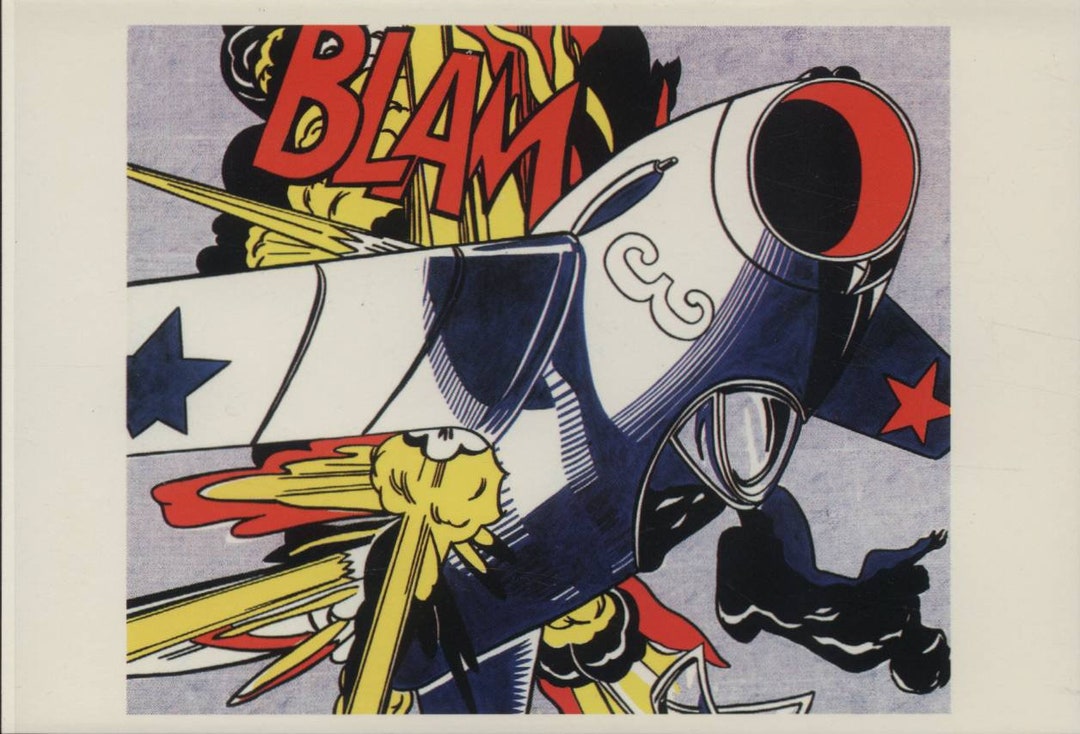 Pop Art Roy Lichtenstein Pop Art Blam 1962 Modern Postcard - Etsy