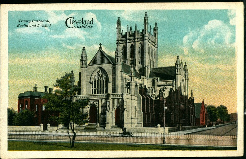 Cleveland OH Ohio Trinity Cathedral Sixth City C1930s - Etsy
