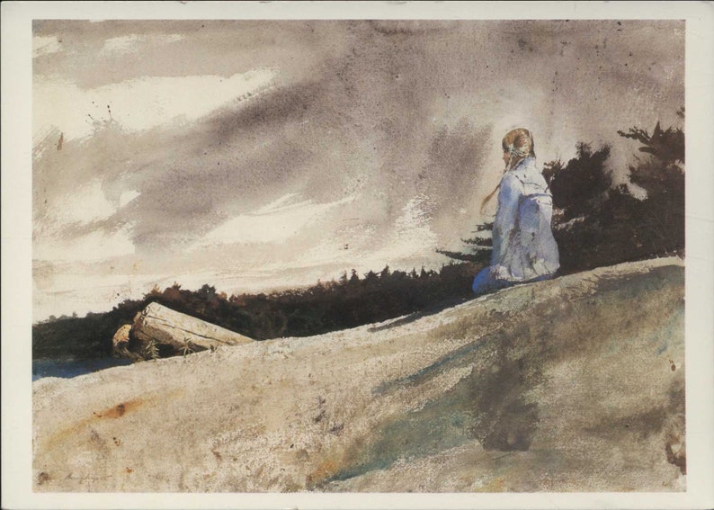 Andrew Wyeth American Realism Art Study for Knapsack 1980 - Etsy
