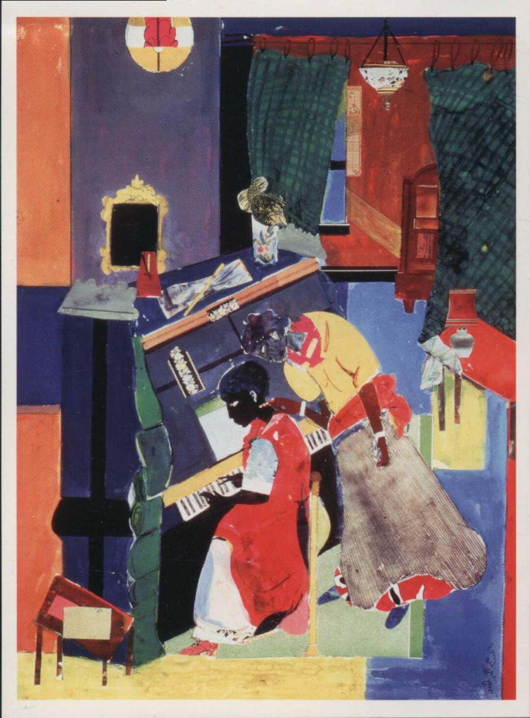 Romare Bearden, African American, Art, Piano Lesson 1983, Vintage ...