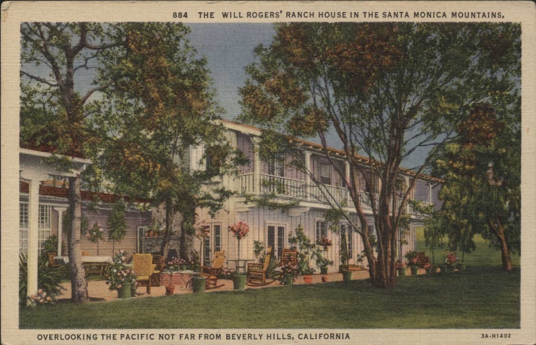 Will Rogers Ranch House, Residence, Beverly Hills, 1936 Original ...